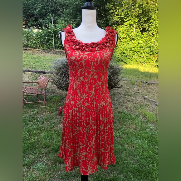 Robbie Bee | Dresses | Vintage Robbie Bee Ruffled Party Dress | Poshmark